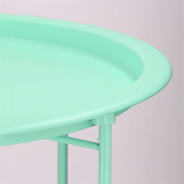 Metablo, stočić, metalni, mint zelena, 47 x 47 x 51cm - Kengur