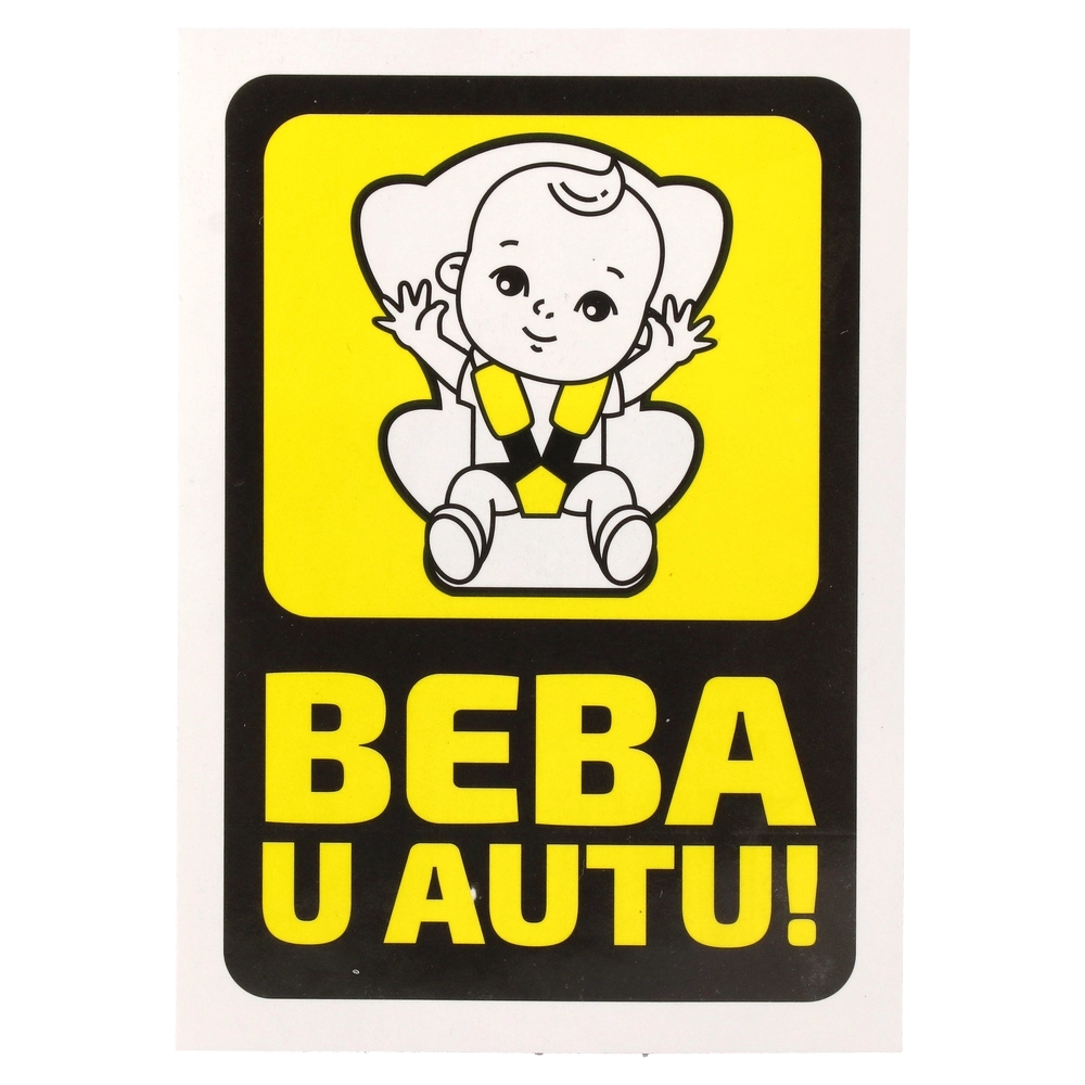 Notice 70, nalepnica, beba u autu - Kengur